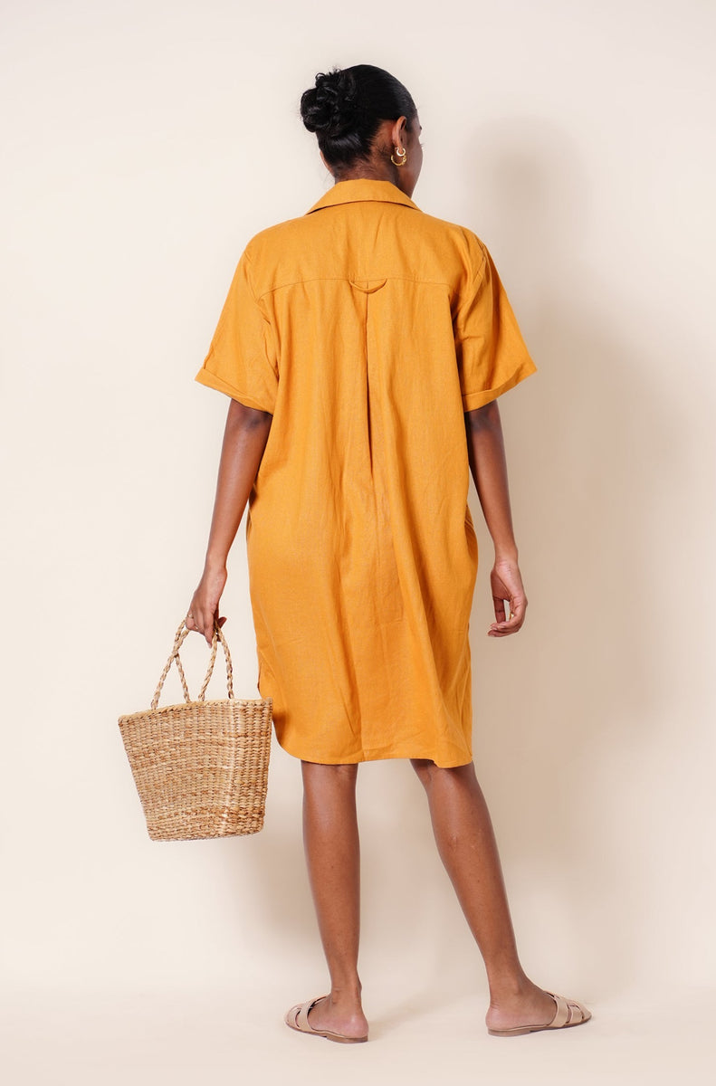 Summer Utility Mini Dress - Mustard – Absolute